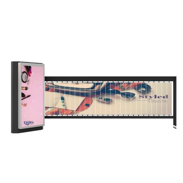 Genuine Advertising Toll Plaza Boom Barrier With Lighting 04