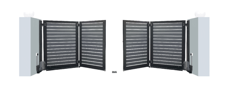 Aluminium Track Bi Fold Swing Gates » Mr. Tech