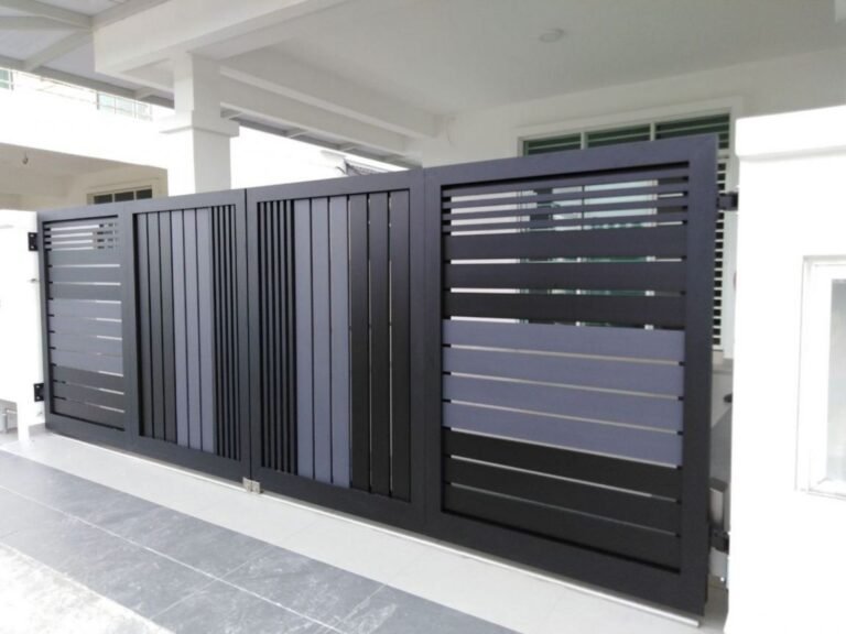 Aluminium Track Bi Folding Swing Gates » Mr. Tech