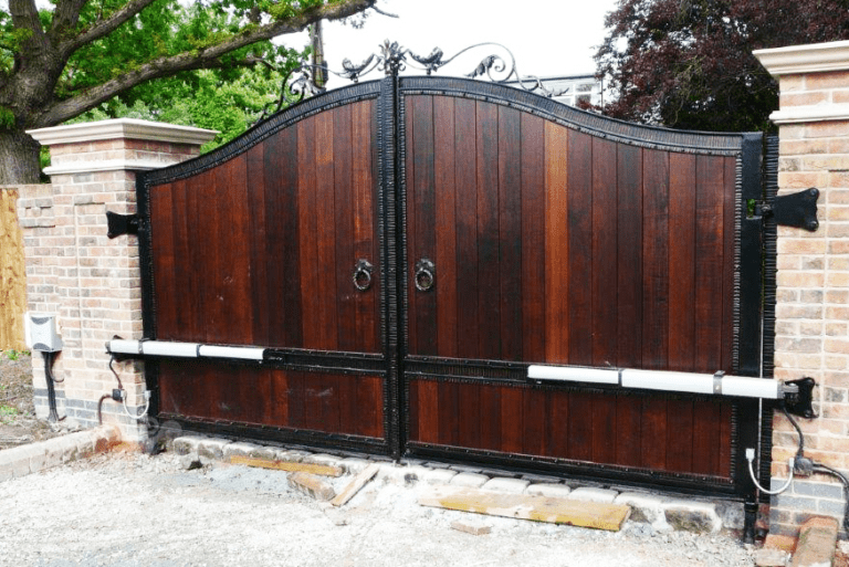 Superior Wooden Swing Gate Design » Mr. Tech MR-WSG10