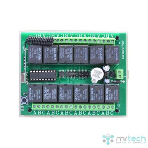 12 Channel Relay RF Switch Remote Receiver Control » Mr. Tech