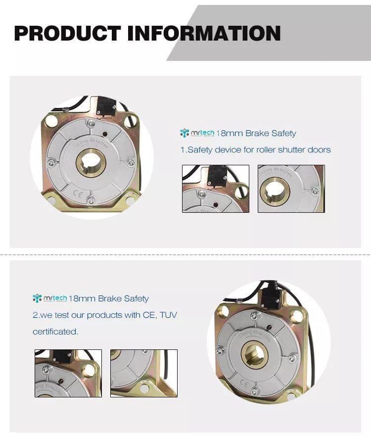 Stopper Safety Device Brake Kit For Industrial Shutter Door