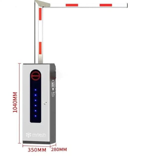 90 Degree Fold Traffic Barrier With LED Light Speed Adjustable