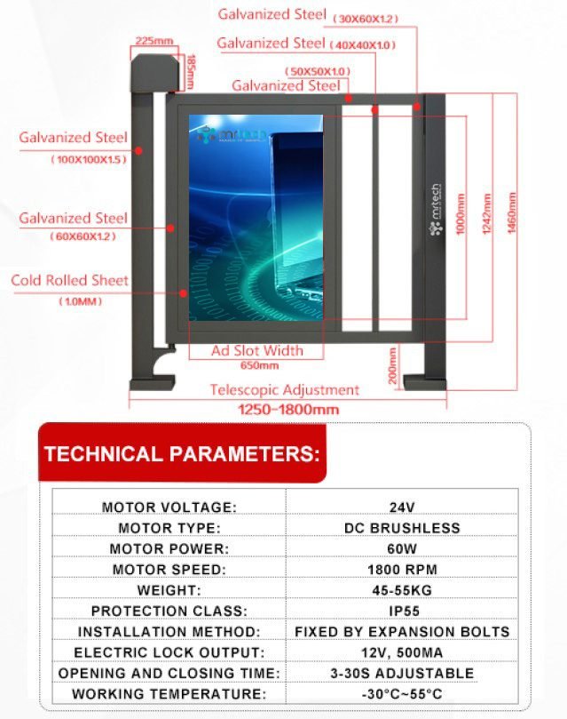 Advertising Pedestrian Gate And Automatic System » Mr. Tech