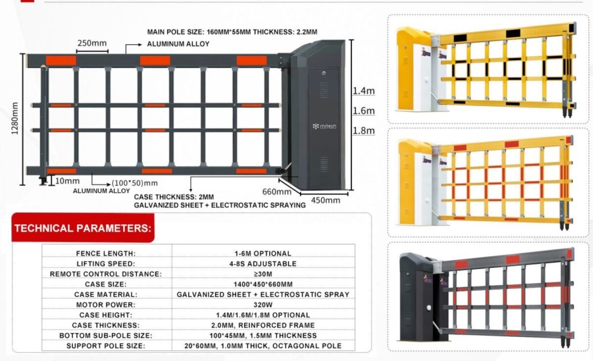 Dual Chassis Heavy Duty Airborne Boom Barrier Gate » Mr. Tech