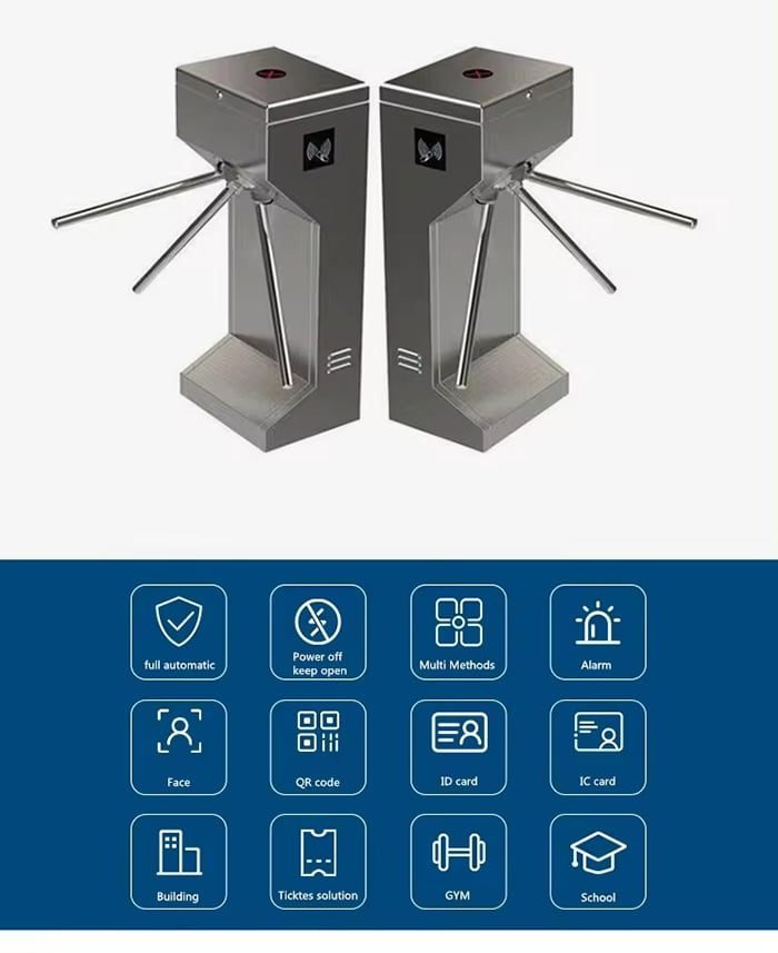 Rfid Access Control Security Entrance Tripod Turnstile Barrier » Mr. Tech