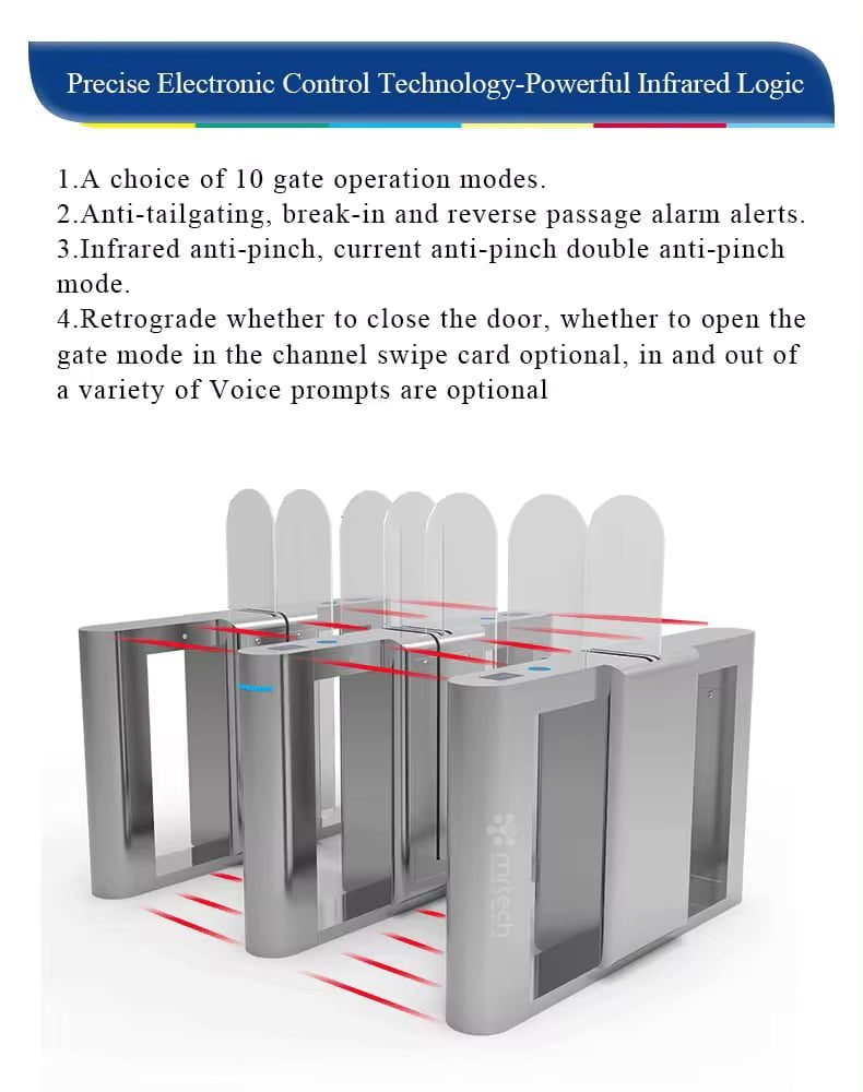 Sliding Turnstile Gate Barrier Slim Modern Latest Custom-Made
