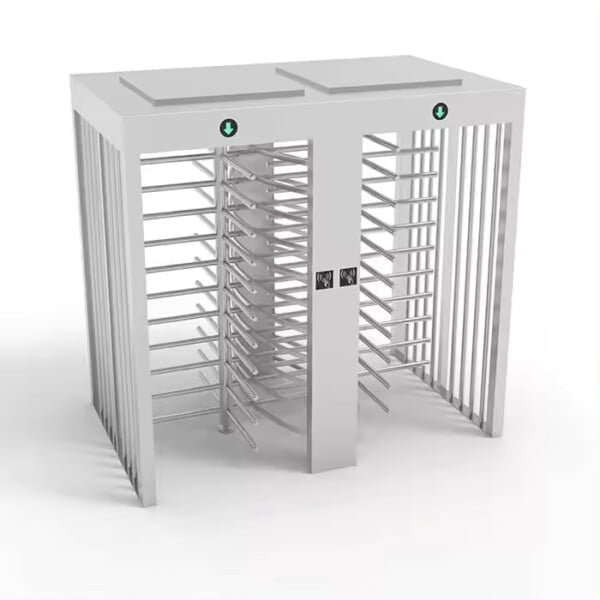 Double Passage Face Recognition Entrance 304 SS Full Height Turnstile ...