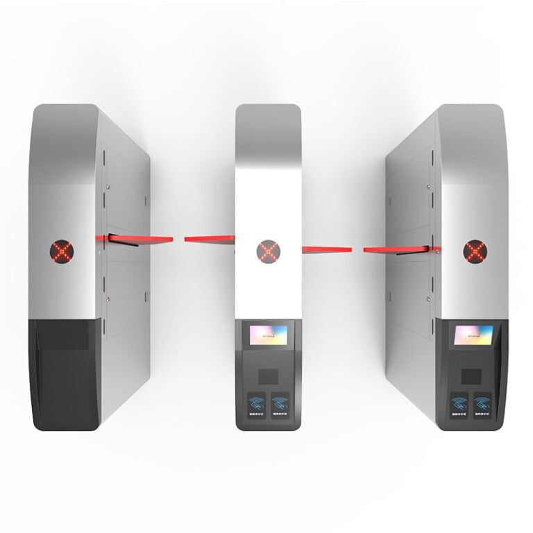 Outdoor Entrance Temporary Visitors Pedestrian Flap Barrier Gate