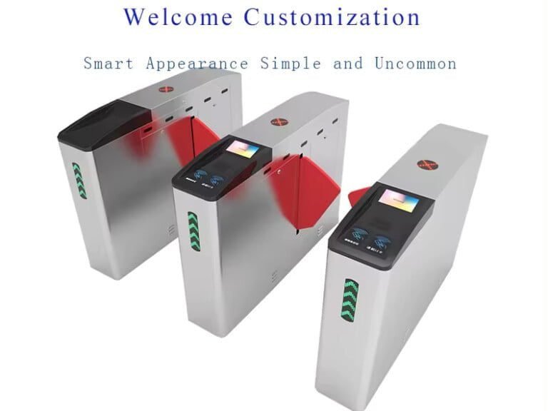 Outdoor Entrance Temporary Visitors Pedestrian Flap Barrier Gate