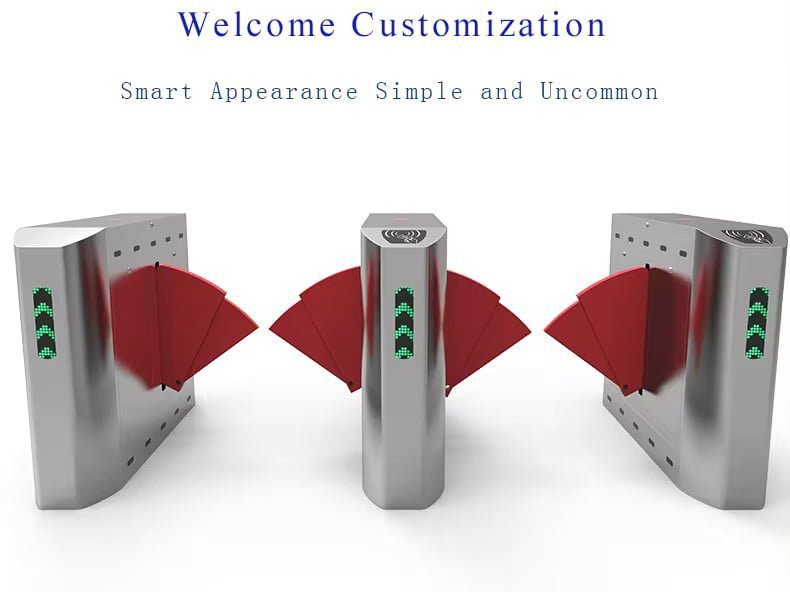 Rfid Automatic Security Turnstile Access Control With Temperature Detect Subway