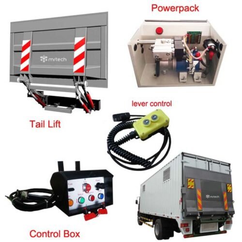 750kgs DC 24V Remote Control Tail Lift Hydraulic Cylinder Steel Or Aluminum