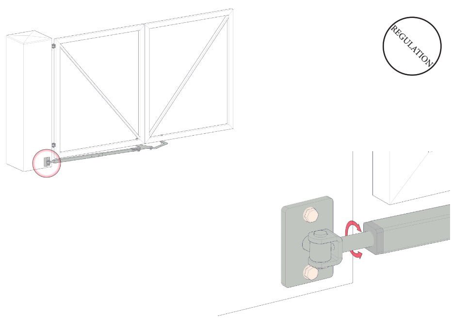 Best Twin Drive Trackless Bi Folding Swing Gate Hardware Set