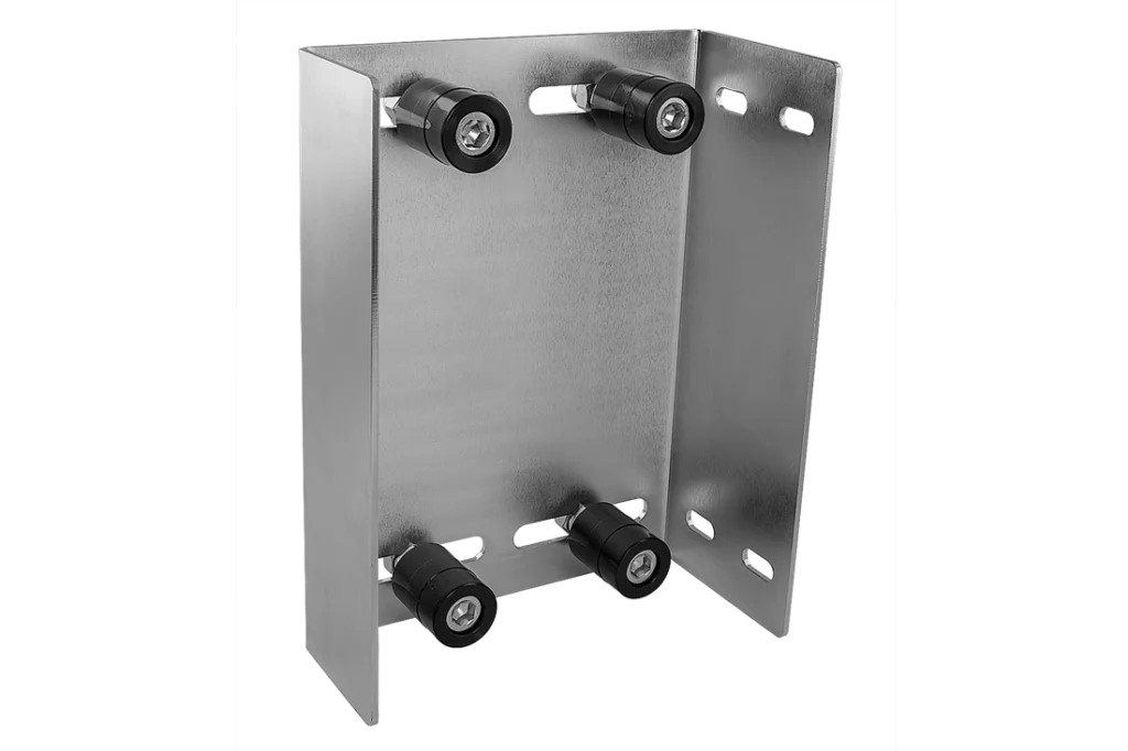 Adjustable Four Roller Upper Guide Bracket Plate For Sliding Gate