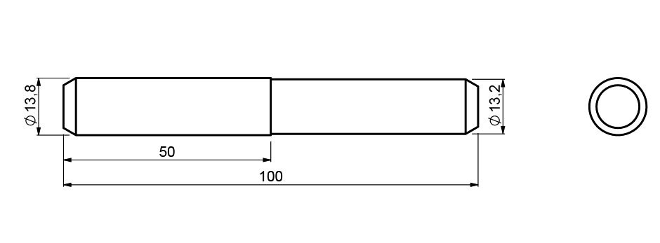 Sliding Gate Track O Concreted Fixing Pin For Profile Guide