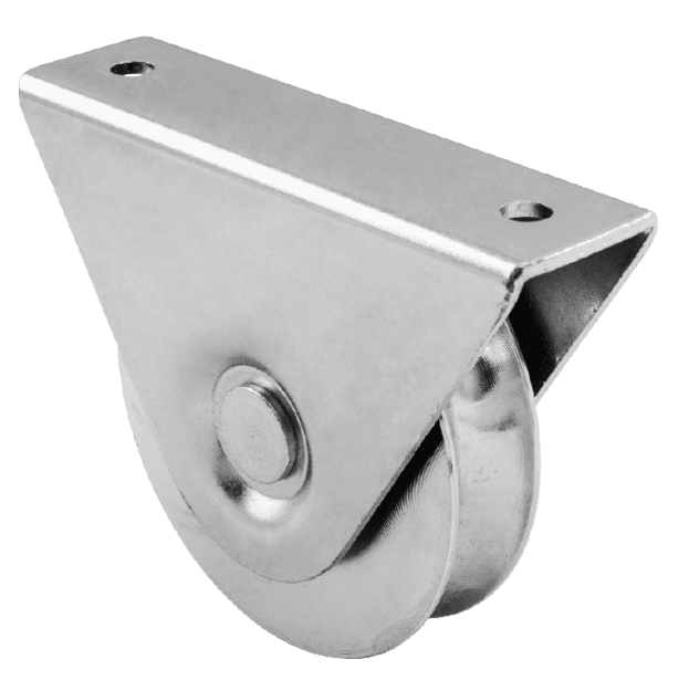 Sliding Gate O Grooved Track Roller Wheel Double Bearing, External Support