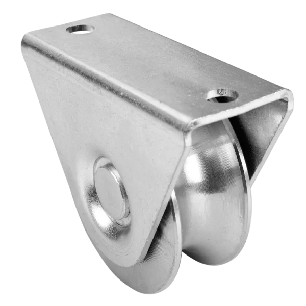 Sliding Gate O Grooved Track Roller Wheel Double Bearing, External Support