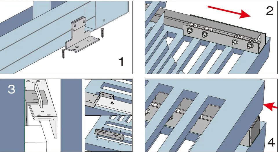 Sliding Gate Telescopic Hardware Fitting Wholesaler Price