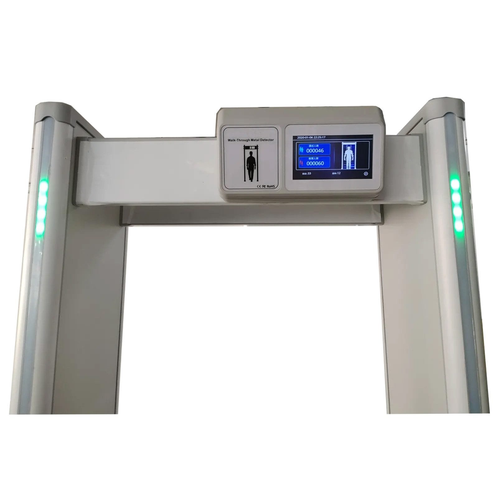 High Sensitivity New Look In White Walk Through Metal Detector