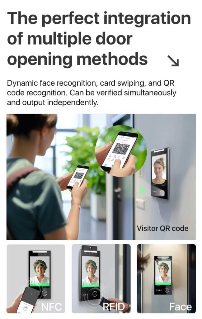 Face Recognition Access Control System Scanner IP66 Waterproof And ...