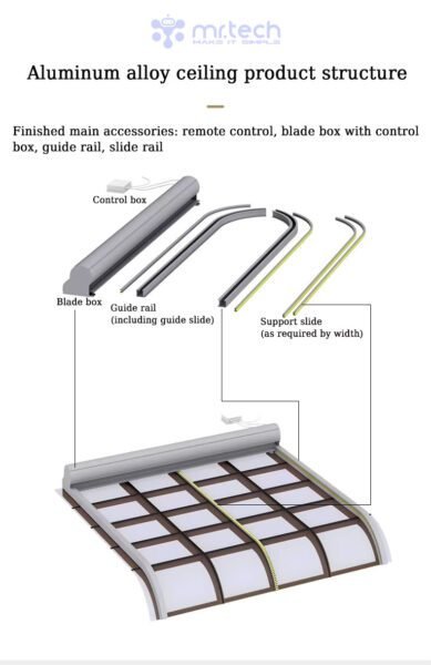 Arc Shaped Horizontal Roller Shutter Exterior Durable And Efficient ...