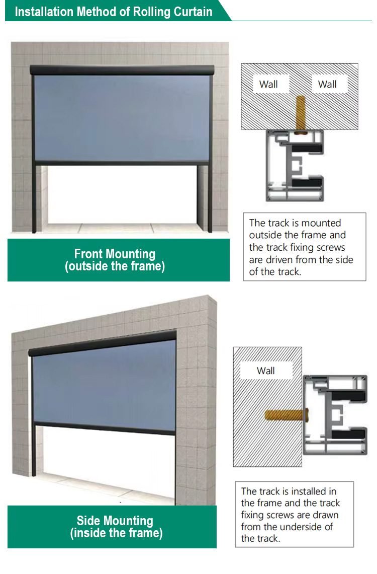 Automatic Zip Track Screen Electric Roller Up Blind Best Price