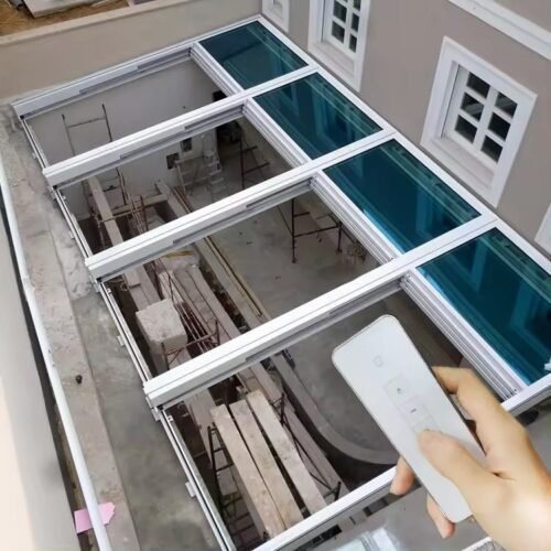 Motorised Automatic Retractable Roof Skylights » Mr. Tech