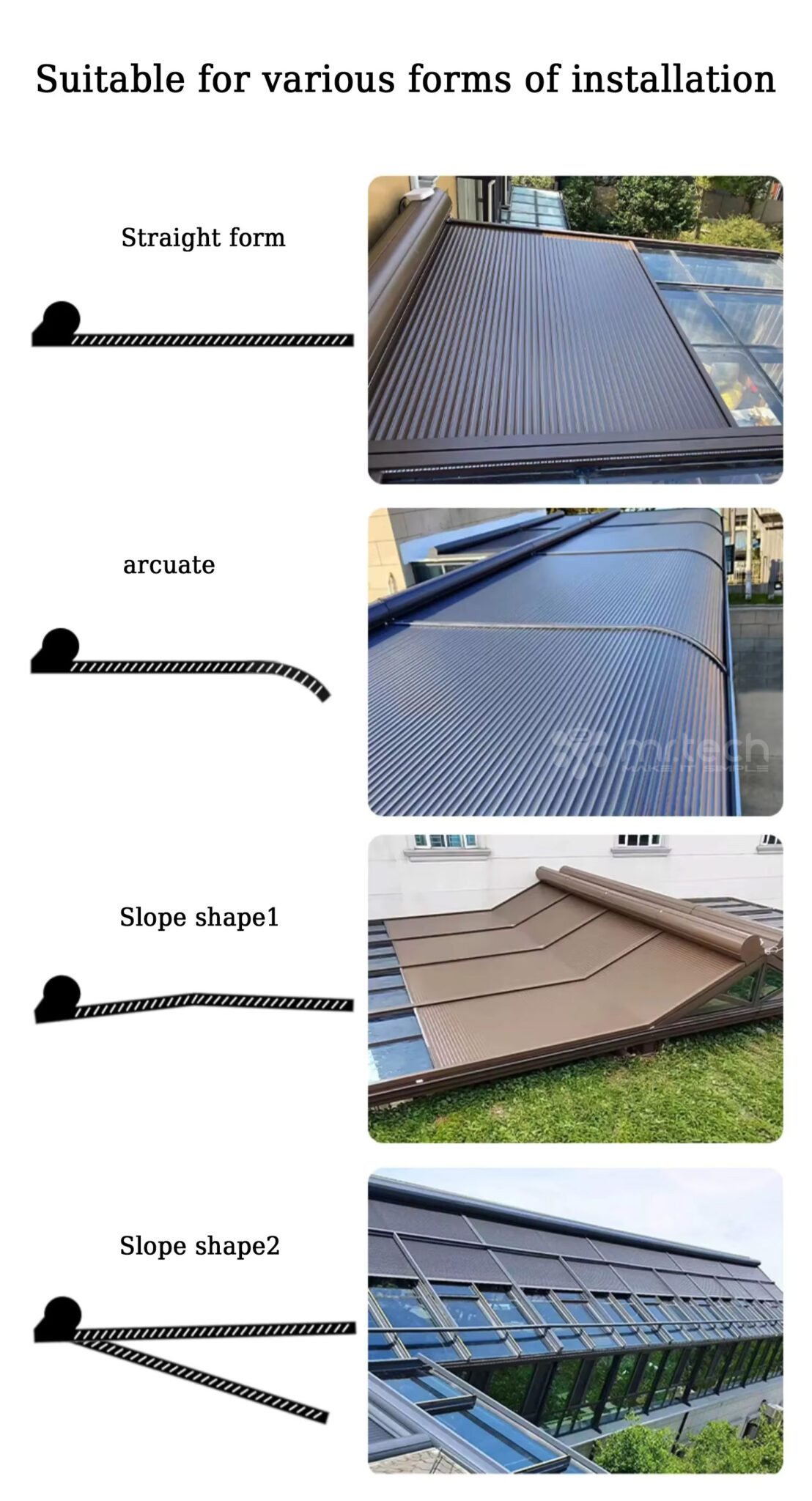 Best Horizontal Aluminium Roller Shutter For Outdoor OTS Glass Roof