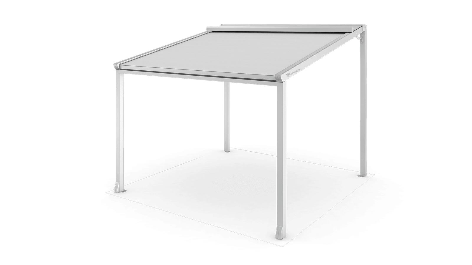 Electrical Motorized Retractable Canopy Cover For Glass Sunroom