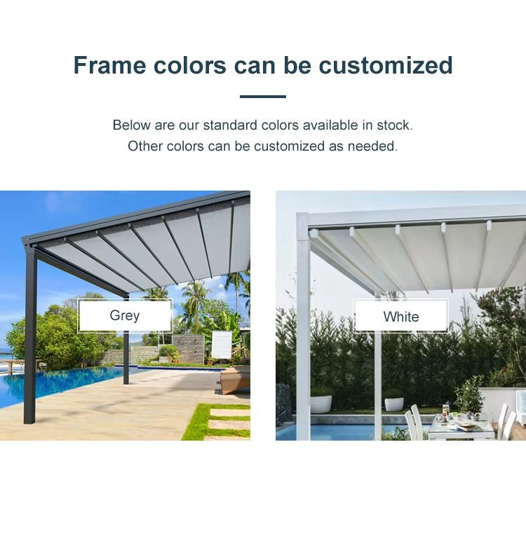 Best Outdoor Balcony Rainproof Sunroom Retractable Roof
