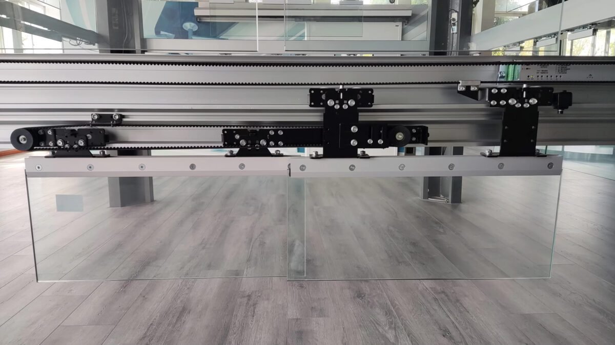 Telescopic Sliding Glass Door System With Electric Sensor