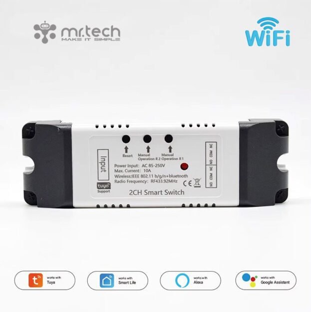 Tuya Smart WiFi Wireless DIY Switches 2CH Relay Module 433mhz RF